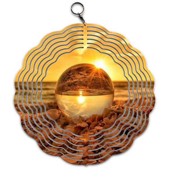 Design | Sea Shells Sunset Design Wind Spinner With Swivel Hook | Poshmark